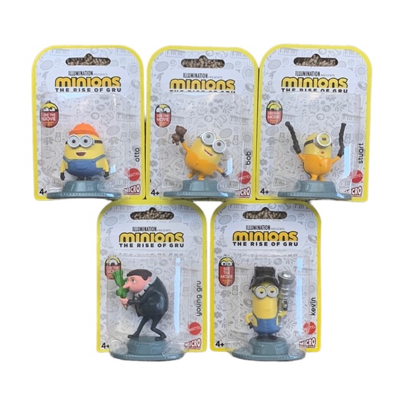 Minions | Toys | Bundle 5 Minions Rise Of The Gru Figures Complete Set ...